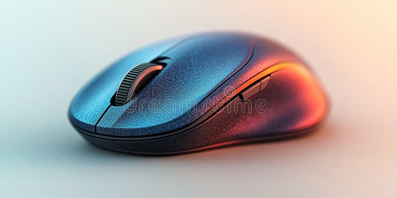 Modern Wireless Computer Mouse with Sleek Design and Vibrant Color ...