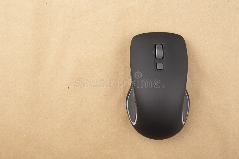 Modern Wireless Computer Mouse. Space for Text Stock Image - Image of ...