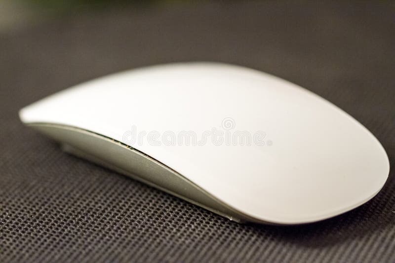 Modern Wireless Computer Mouse Stock Image - Image of equipment, focus ...