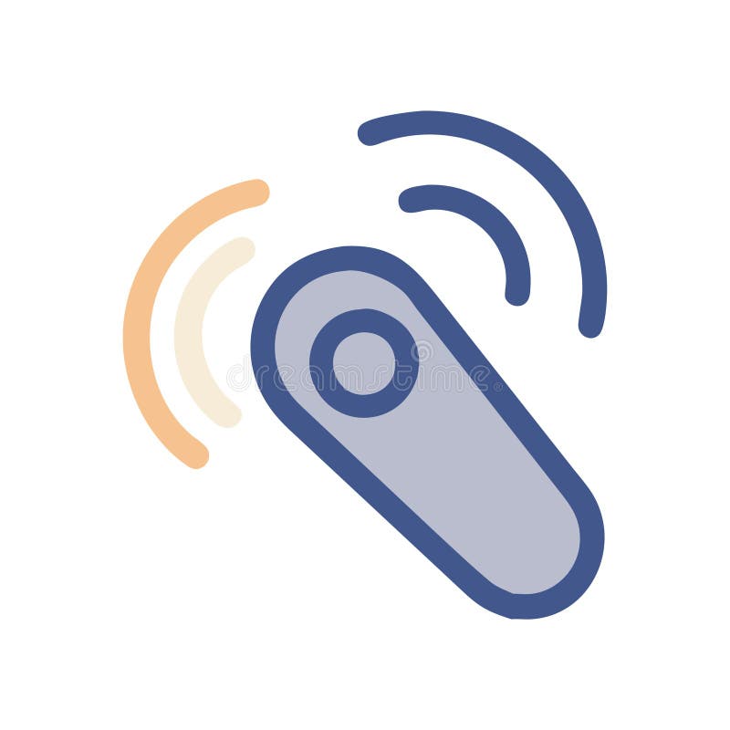 Modern Wireless Earpiece Icon for User Convenience Stock Vector ...