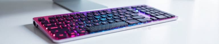 Modern Wireless Keyboard, Crisp White Backdrop , Clean, Elegant Stock ...
