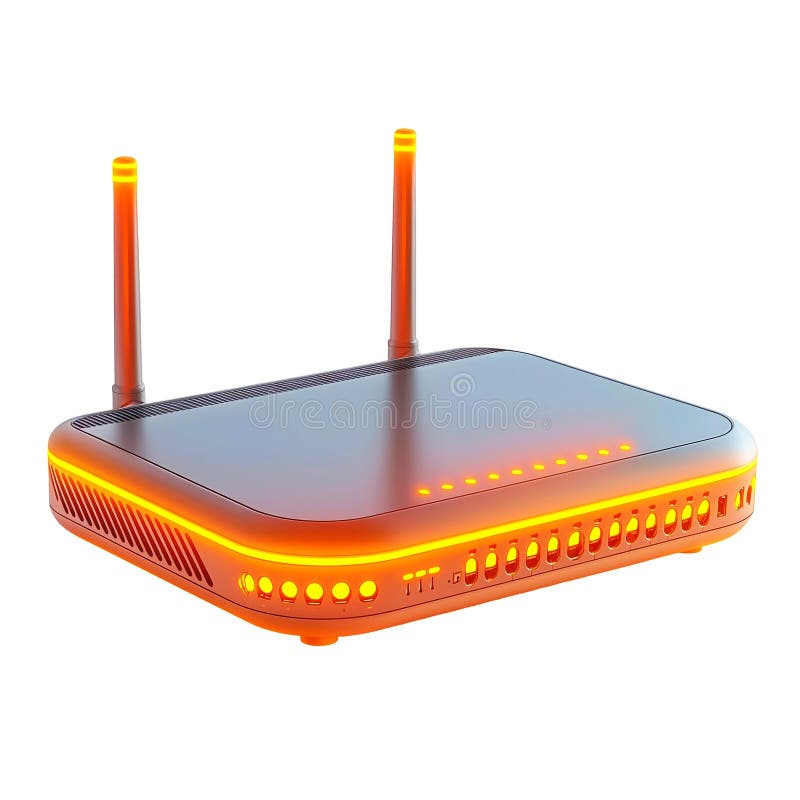 Wireless Router Modem Internet Connection Technology Device Isolated on ...