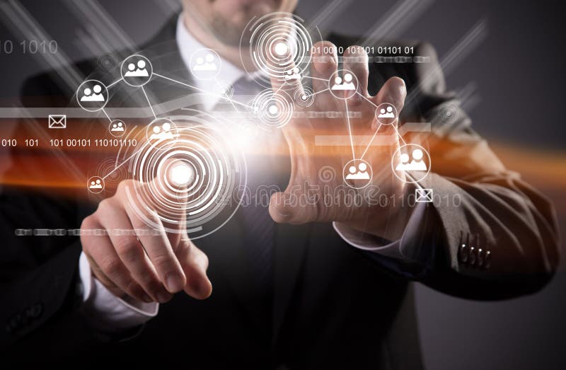 Modern Wireless Technology and Social Media Stock Image - Image of ...