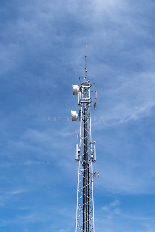 Modern Wireless Telecommunication Tower Antenna Transmitter or Base ...