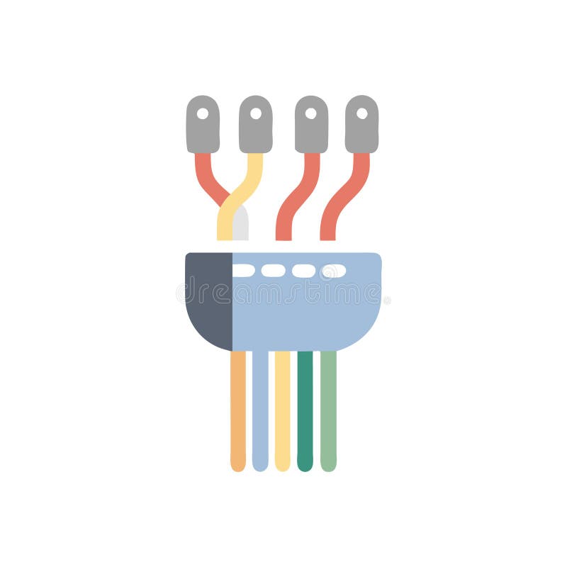 Modern Wiring Icon for Installation Stock Image - Illustration of ...