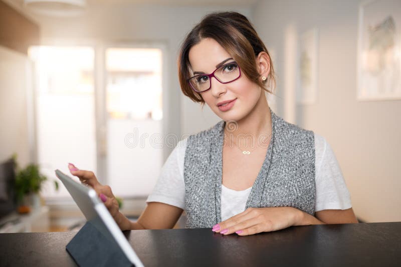 Modern woman stock image. Image of front, accessibility - 81391655