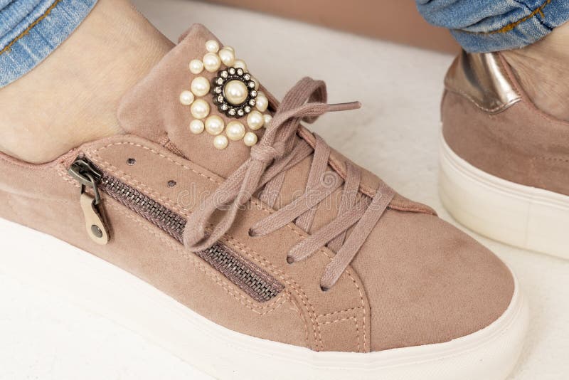 Modern Women& X27;s Shoes in Spring Colors Stock Image - Image of color ...