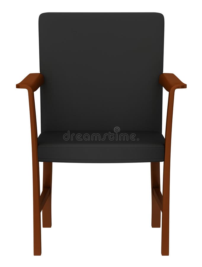 Modern wood chair stock illustration. Illustration of comfortable ...