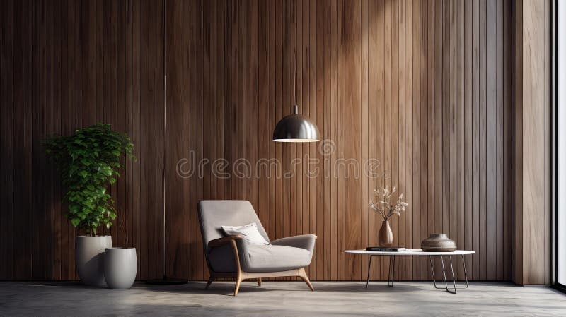 Modern wood grain vertical stock illustration. Illustration of style ...