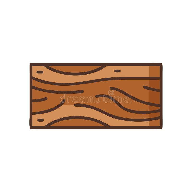 Modern Wood Plank Icon for Building Stock Image - Illustration of ...