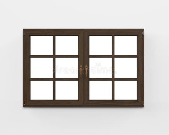 Modern Wood Window stock illustration. Illustration of floor - 33407393