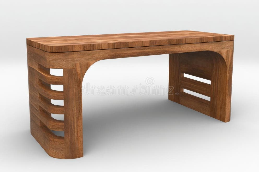 Modern Wooden Console Table Features Simplicity and Functional Art ...