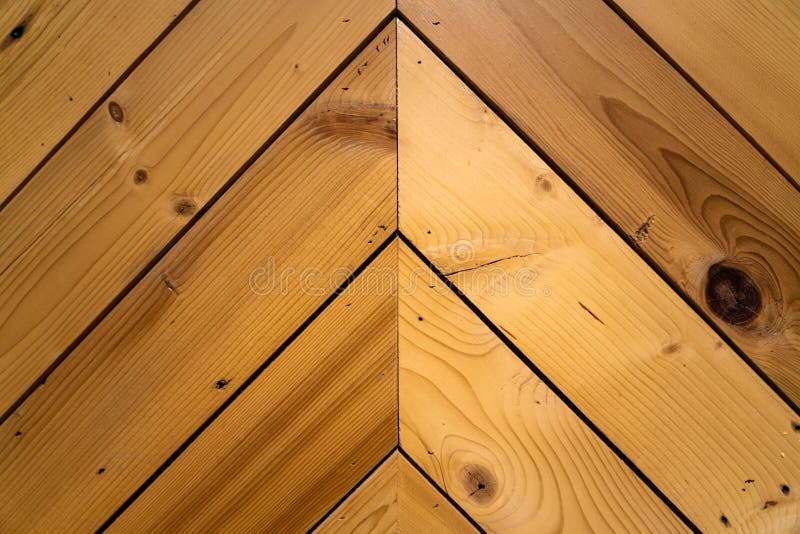 Hardwood Panel Floor in Vertical Perspective. Stock Image - Image of ...