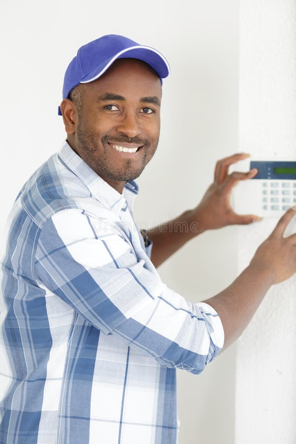 Modern Worker Setting Panel Stock Image - Image of wall, white: 262700973