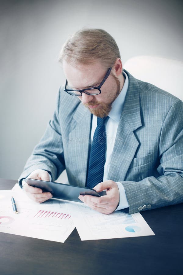 Modern Working stock photo. Image of touch, paperwork - 41117582