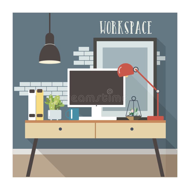 Nice Workspace Stock Illustrations – 67 Nice Workspace Stock ...