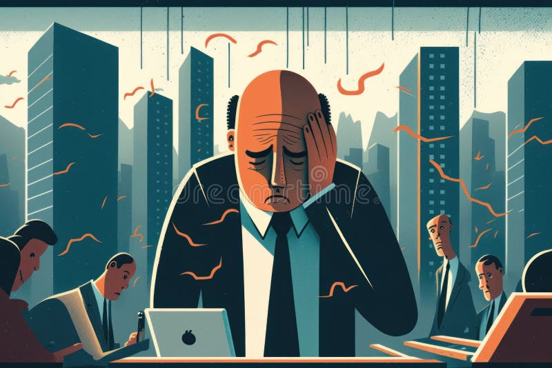 The Modern Workplace: Navigating Anxiety. Generative AI Stock ... The Modern Workplace: Navigating Anxiety. Generative AI Stock ...