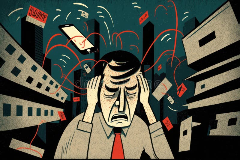 The Modern Workplace: Navigating Anxiety. Generative AI Stock ... The Modern Workplace: Navigating Anxiety. Generative AI Stock ...