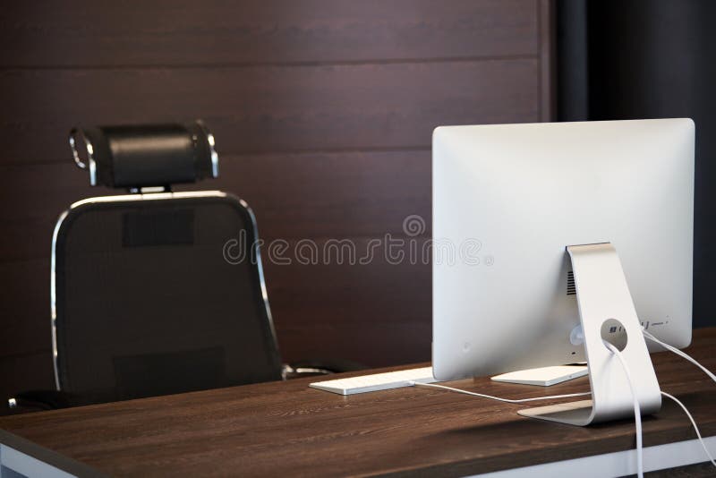 Modern Workplace. Office Work Place for Designer. Minimal Desktop Area ...