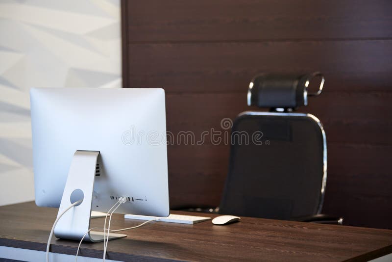Modern Workplace. Office Work Place for Designer. Minimal Desktop Area ...