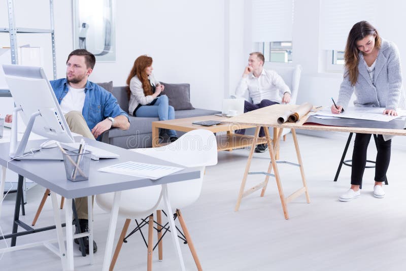 Modern Workplace Organization Stock Photo - Image of women, office ...