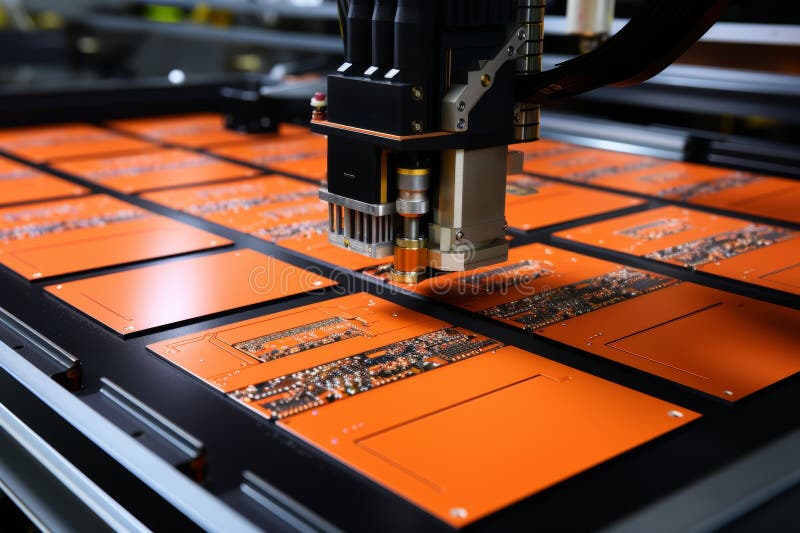 Modern Workshop with Automated Chip Mounter for Efficient Circuit Board ...