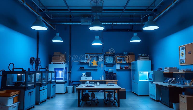 Modern Workshop Interior, Creative Workspace Generative AI Stock ...
