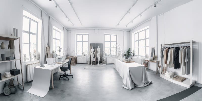 Modern Workshop Textile Design Stock Illustration - Illustration of ...