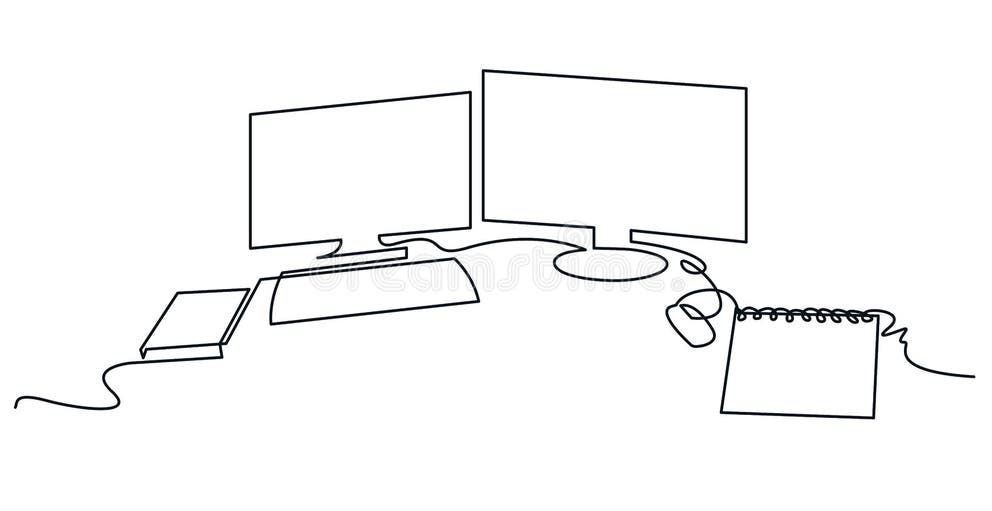 Mouse Line Drawing Stock Illustrations – 16,988 Mouse Line Drawing ...