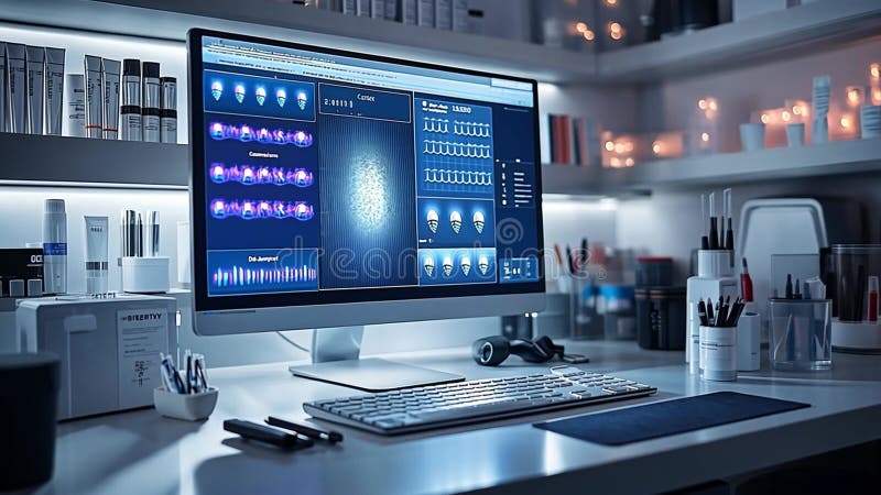 Organized Desk Space with a Laptop and a Pen Stock Footage - Video of ...