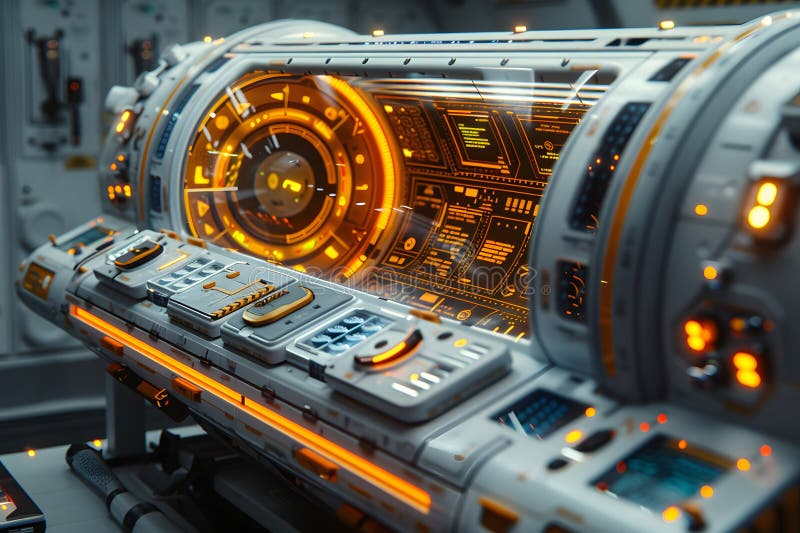 Modern Workspace: Grey Table with Stethoscope and Tech Gadgets Stock ...