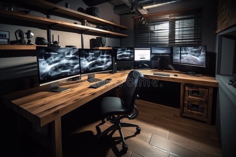 Modern Workspace with Minimalist Aesthetics, Representing a Peaceful ...