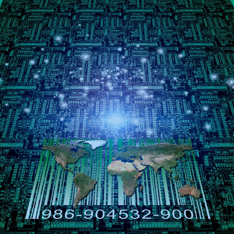 Modern world stock illustration. Illustration of cyberspace - 146858075