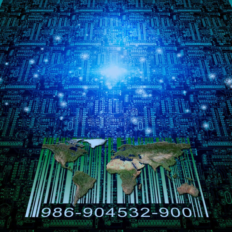 Modern world stock illustration. Illustration of binary - 92054280