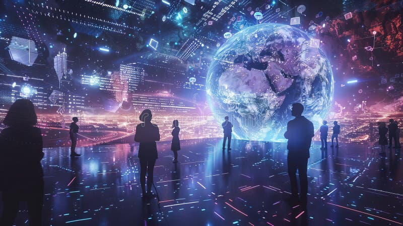 A Modern World Population Day with Diverse People Figures ...