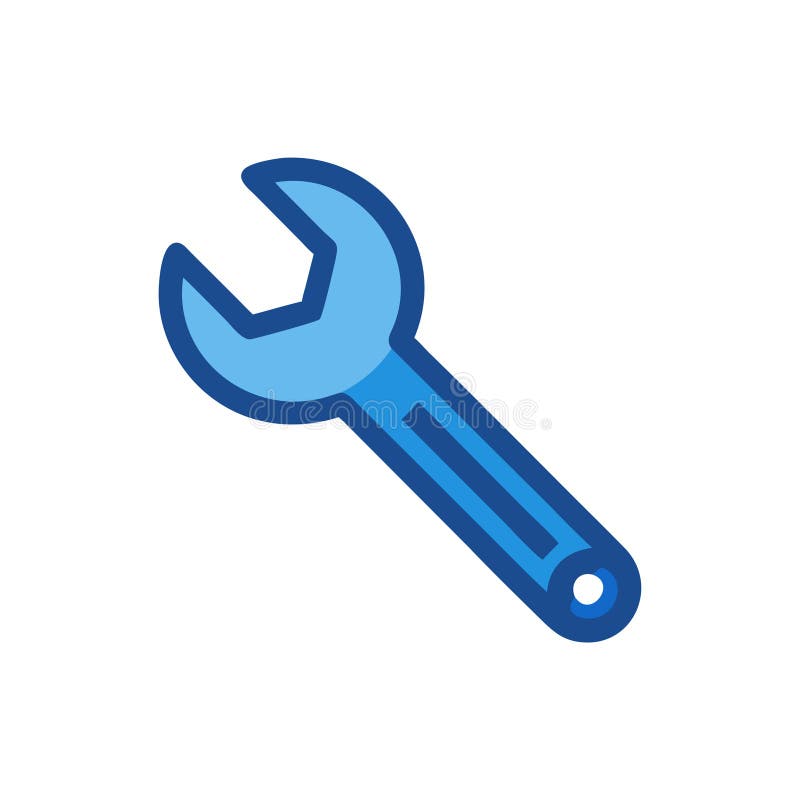 Modern Wrench Icon for DIY stock photo. Illustration of brainstorming ...