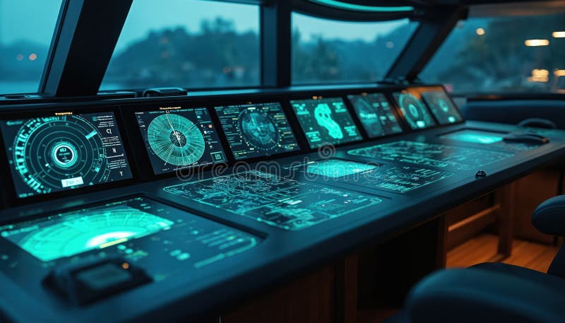 Ship Navigation System Screen Radar Stock Illustrations – 66 Ship ...