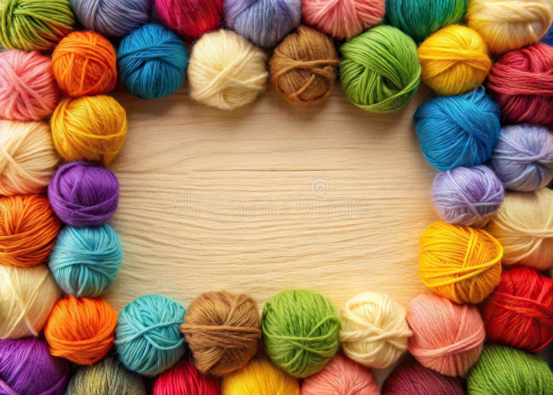 Modern Yarn Frame Template for Creative Design Projects a Stylish ...