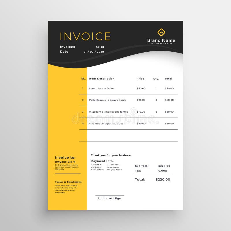 Vector Invoice Icon. Accounting Document on White Isolated Background ...