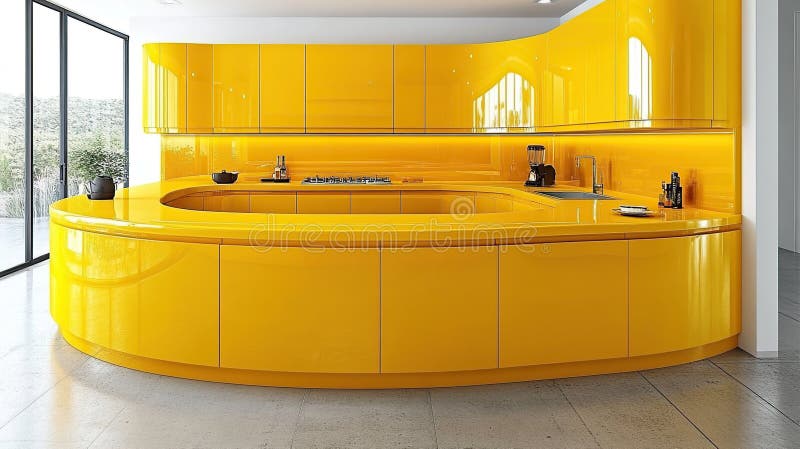 Curved Kitchen Island Design Stock Photos - Free & Royalty-Free Stock ...