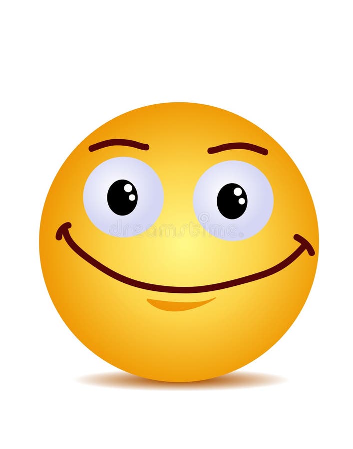 Modern Yellow Laughing Happy Smile. Vector Illustration Stock Vector ...