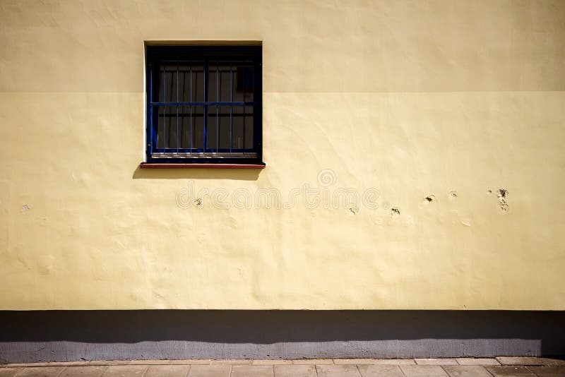 Modern yellow street wall stock photo. Image of decor - 61082880