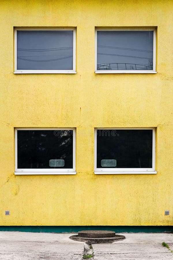 Modern yellow street wall stock image. Image of decor - 85915361
