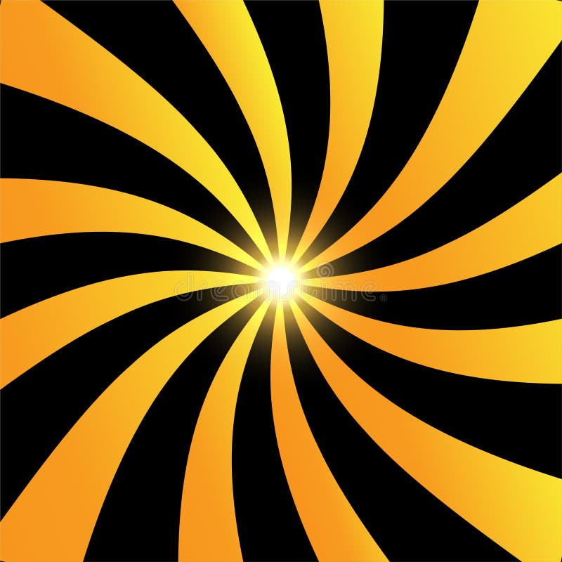 Modern Yellow Sunburst Background Vector Illustration. Gradient Yellow ...