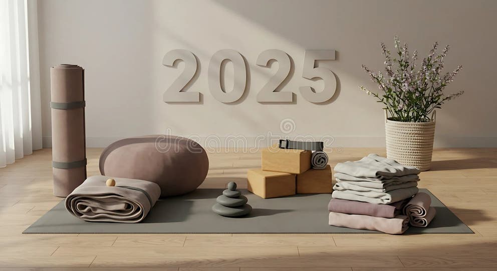 Modern Yoga Studio Setup with Props and Decor for 2025 Wellness Trends ...
