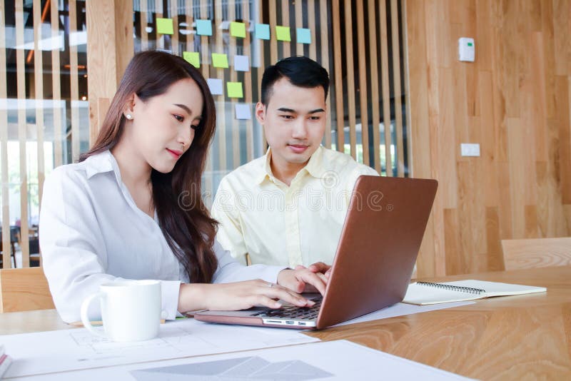 The New Generation Work Together in the Office. Stock Image - Image of ...