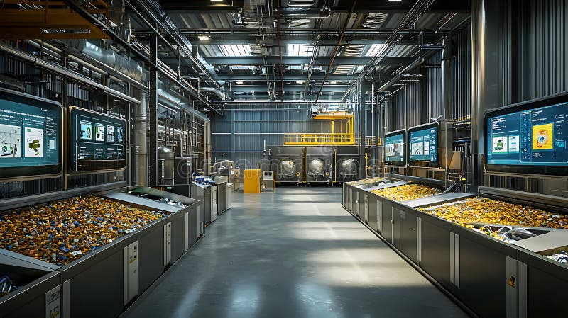 Modern Zero Waste Facility Featuring Interactive Touchscreens and ...