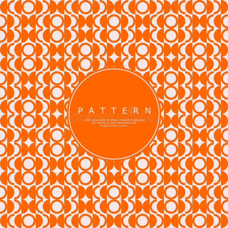 Modern Zig Zag Circle Line Shape Abstract Pattern Minimal Round