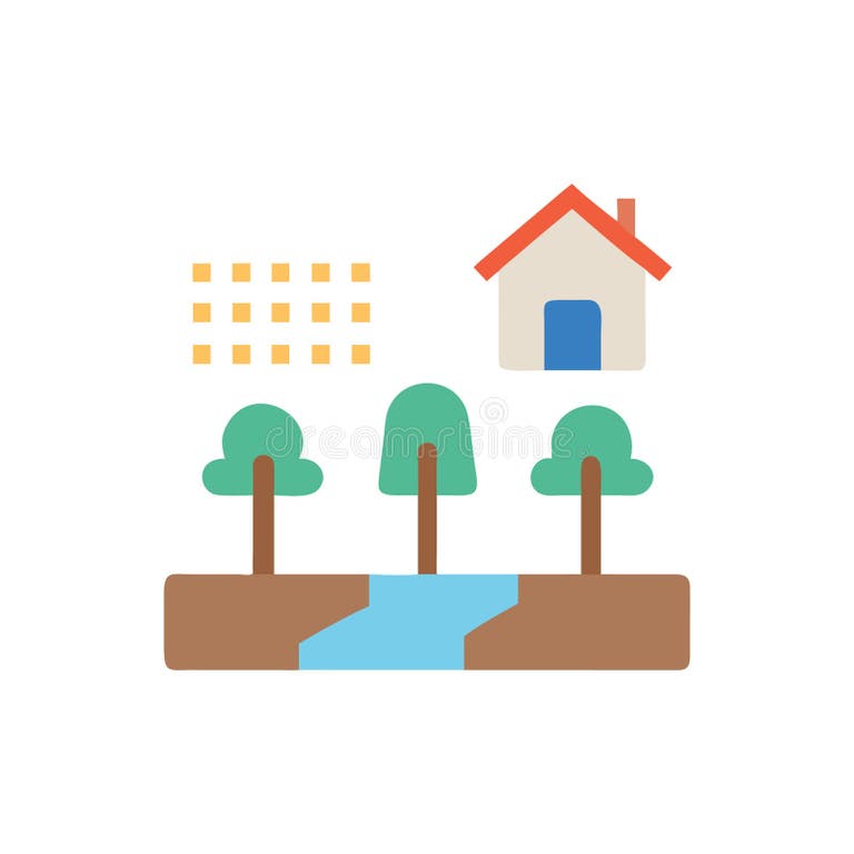 Modern Zoning Icon for Project Presentations Stock Image - Illustration ...