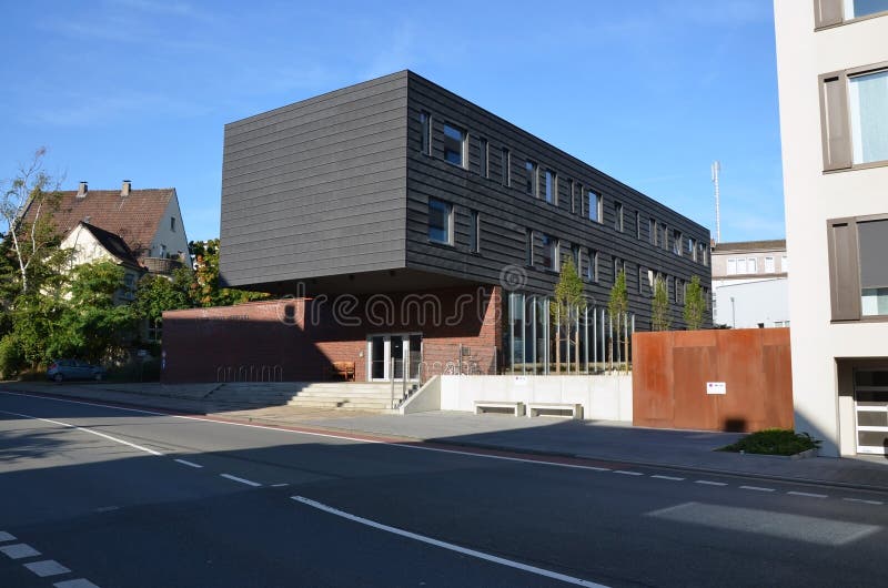 Moderne Architektur in Deutschland Stockbild - Bild von innovation ...